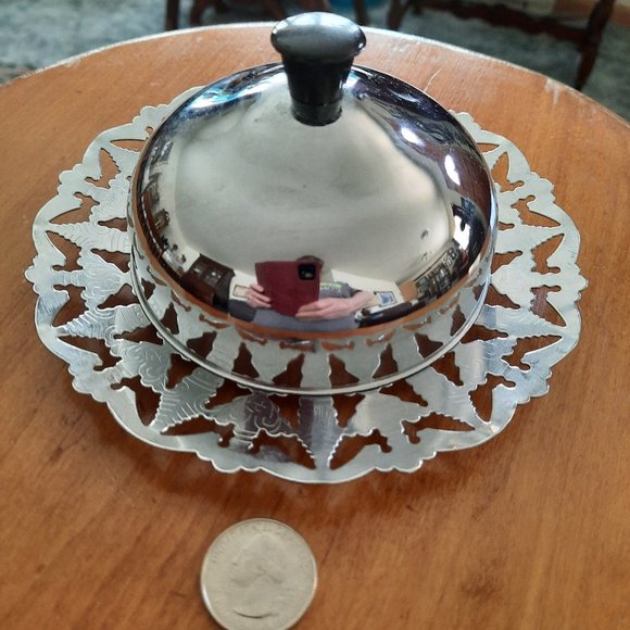 Source Unknown | Dining | Price Drop Vintage Small Round Stainless ...